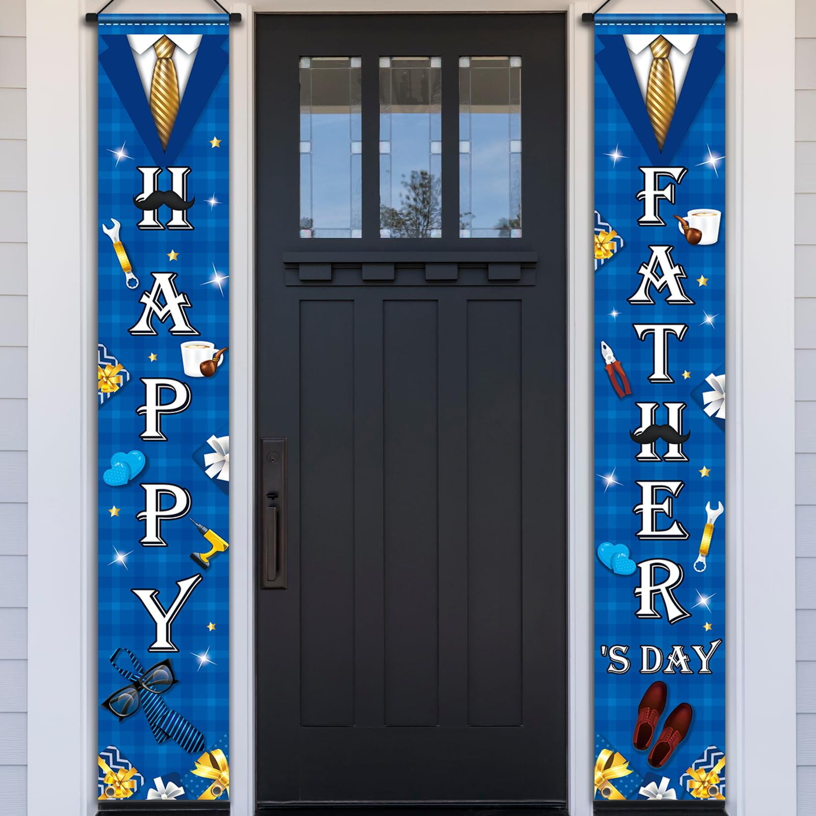 Happy Fathers Day Porch RRF12 Sign Banner Decorations- Happy Father Day ...