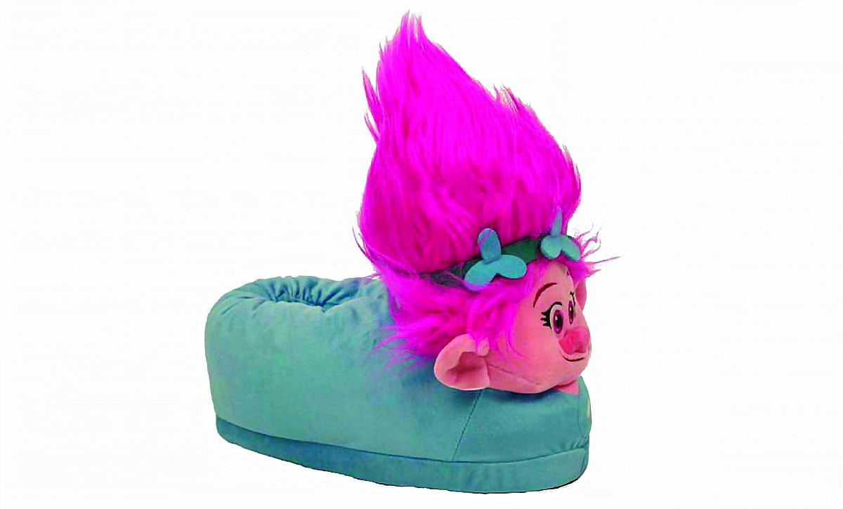 Happy Feet - DreamWorks Trolls - Poppy Slippers - Small - Walmart.com