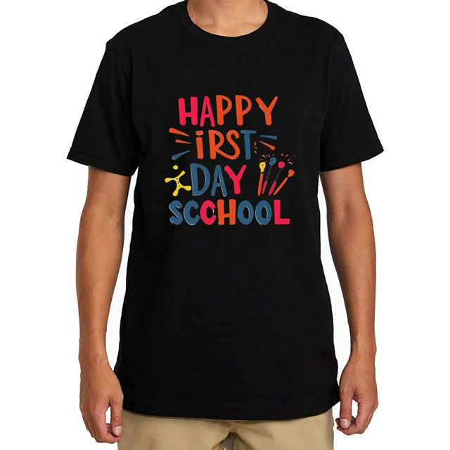 Happy First Day Of School Teacher Gift Appreciation Back To School Mens ...