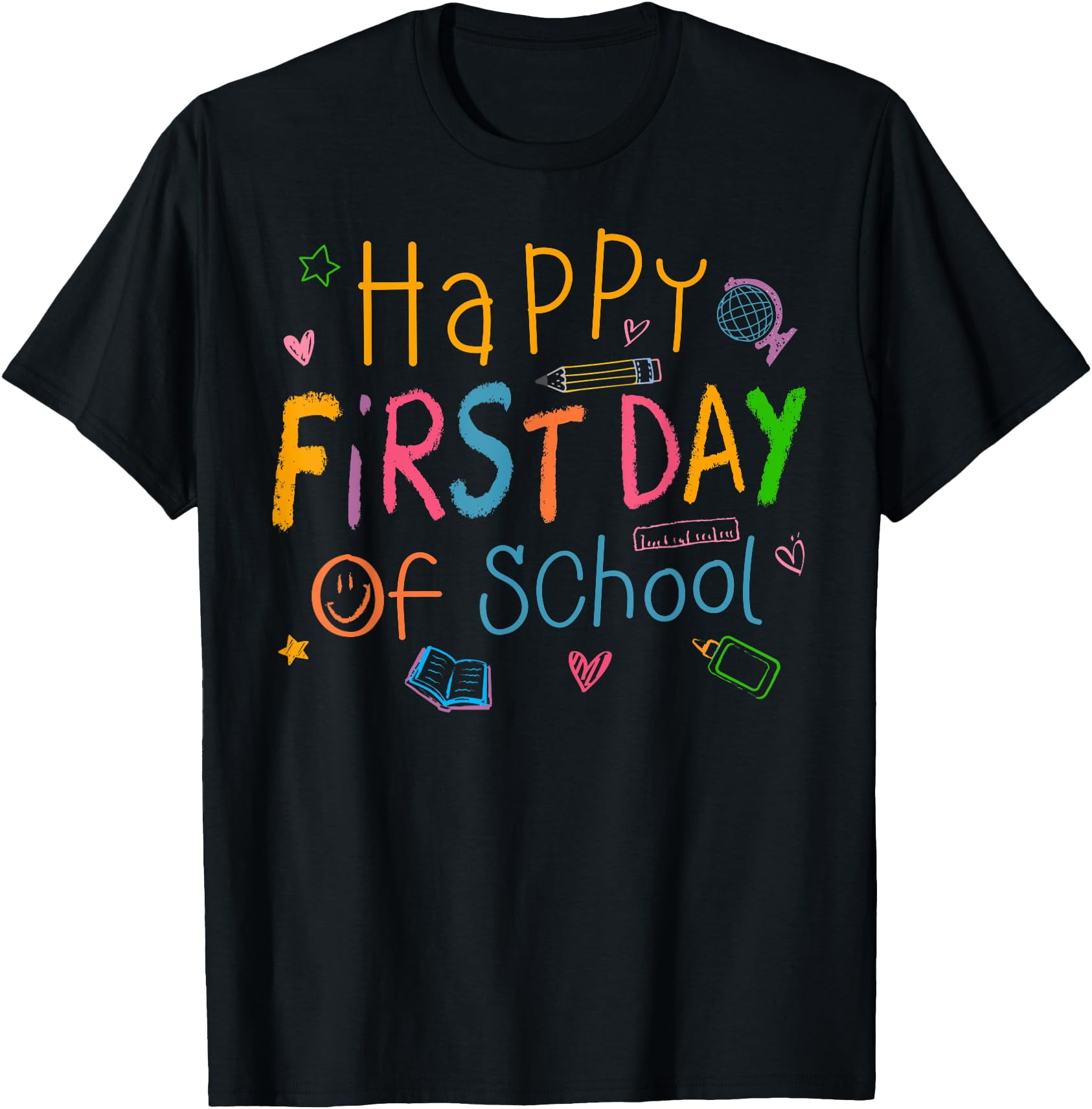 Happy First Day Of School Welcome Back To School Shirts Kids T-Shirt ...