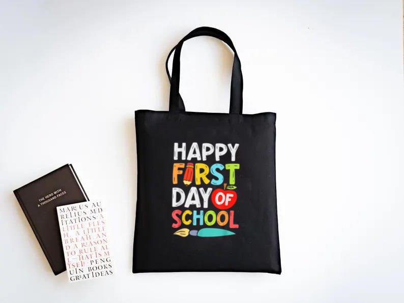 Happy First Day School Teacher Student Kid Funny Back School Gift Cute ...