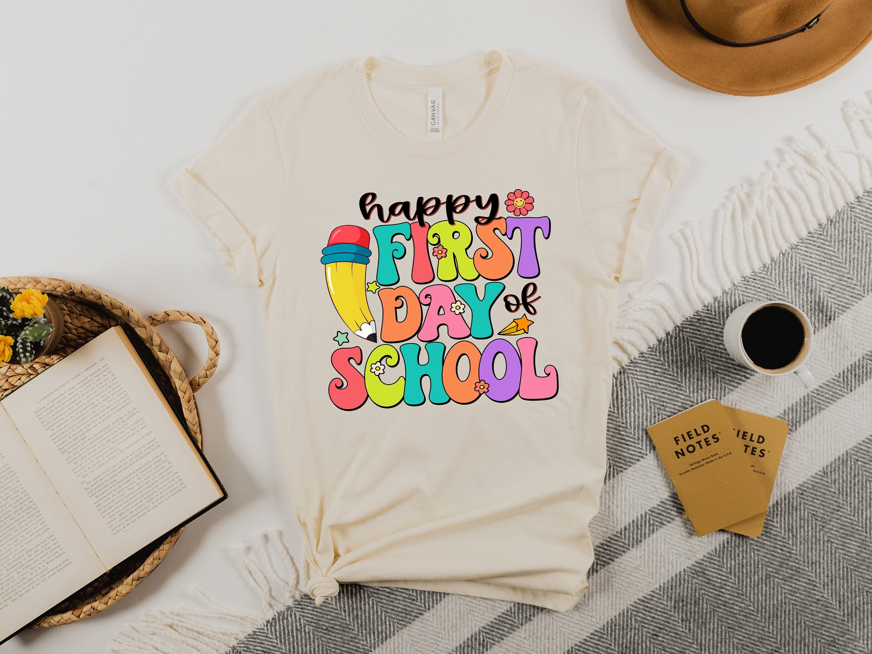 Happy First Day of School Shirt, Welcome Back To School Shirt, Teacher ...