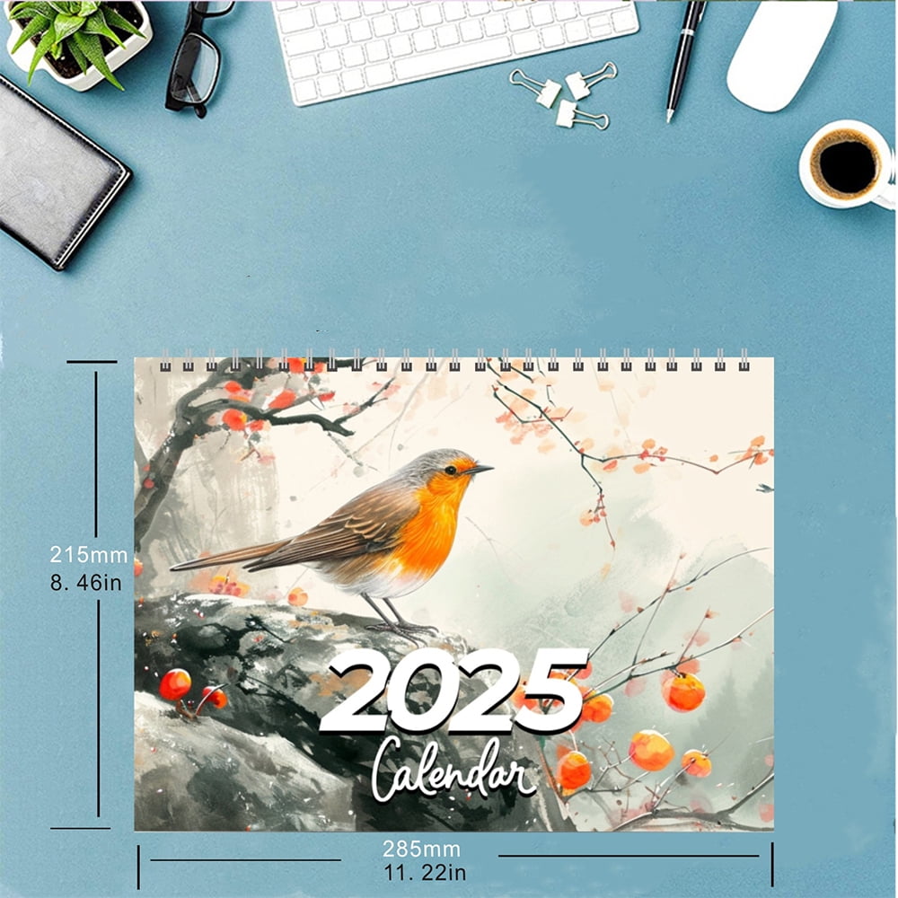 Happy Free Bird Calendar 2025 Family Plans for December Monthly Wall ...