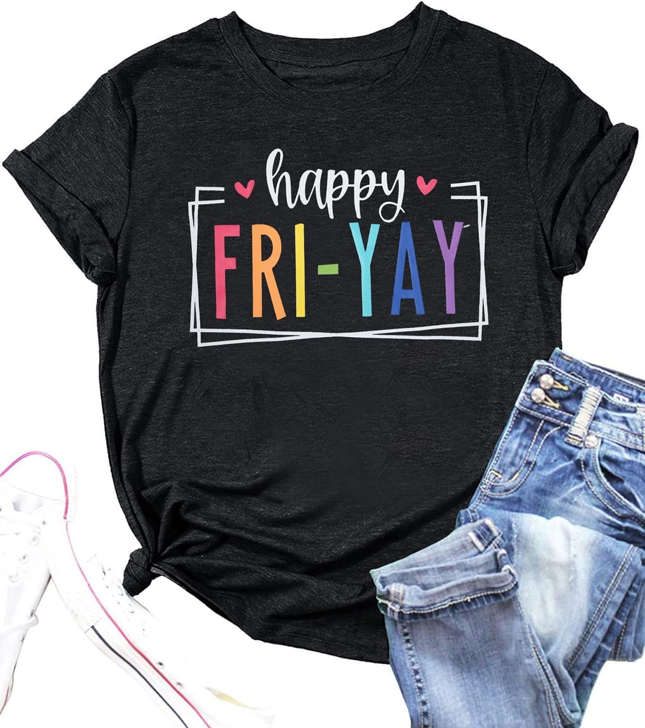 Happy Friday Teacher Shirt Women Happy Friyay T Shirt for Teachers ...