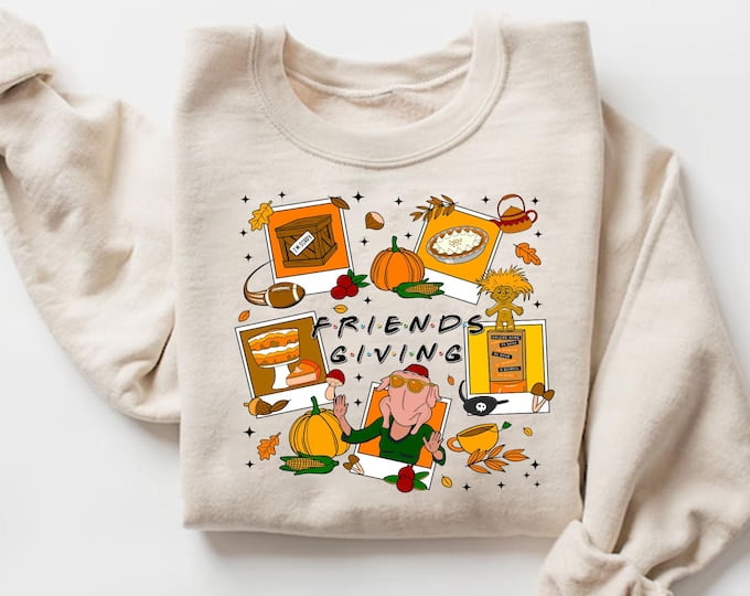Happy Friends Giving Shirt, Friendsgiving Shirts, Friends Thanksgiving ...