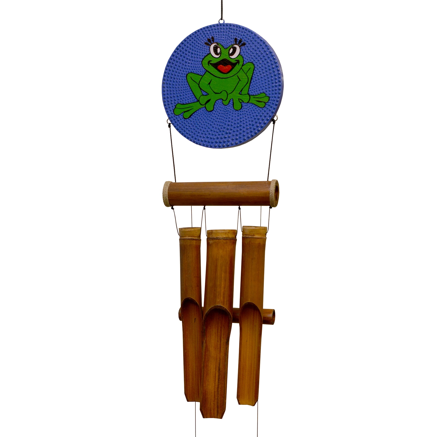 Happy Frog Dots Bamboo Wind Chime - Walmart.com