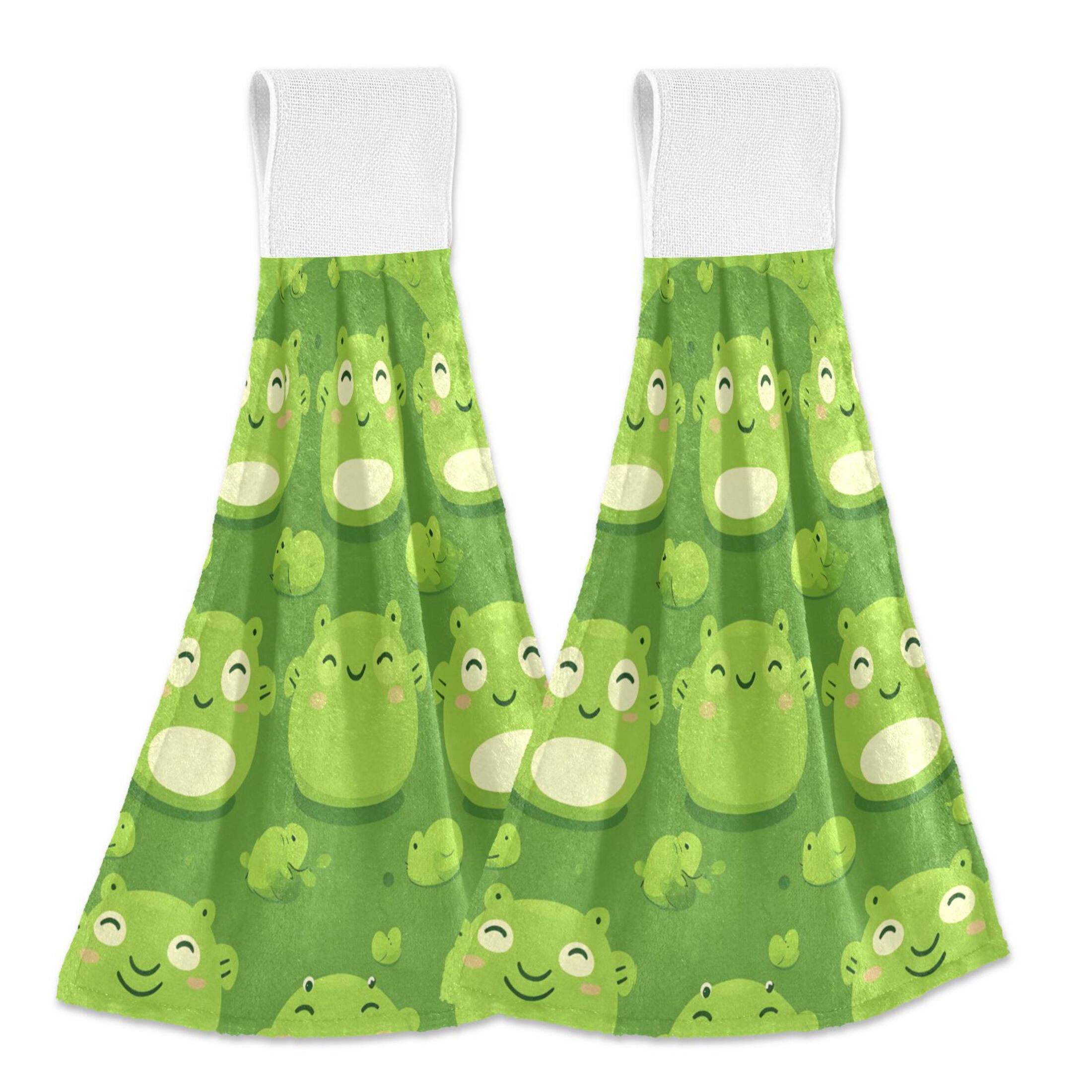 Happy Frogs Hand Towels 2 Pack Quick Drying Home Storage Kitchen Towel ...