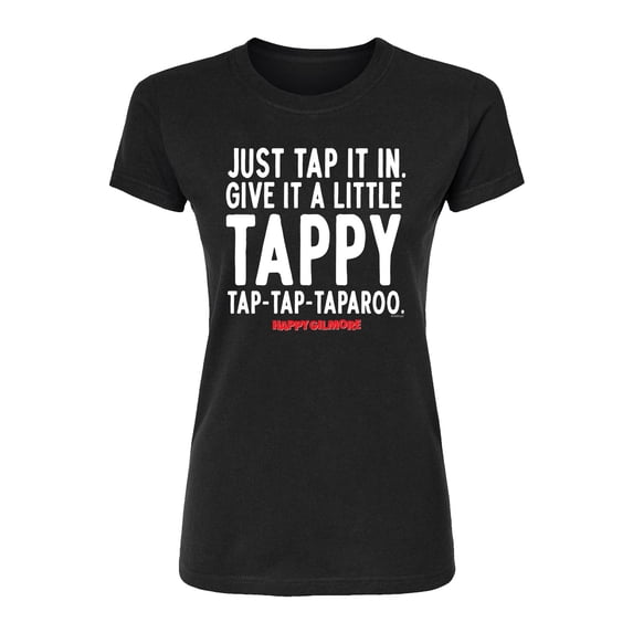 Happy Gilmore - Just Tap It In - Juniors Fitted Graphic T-Shirt ...