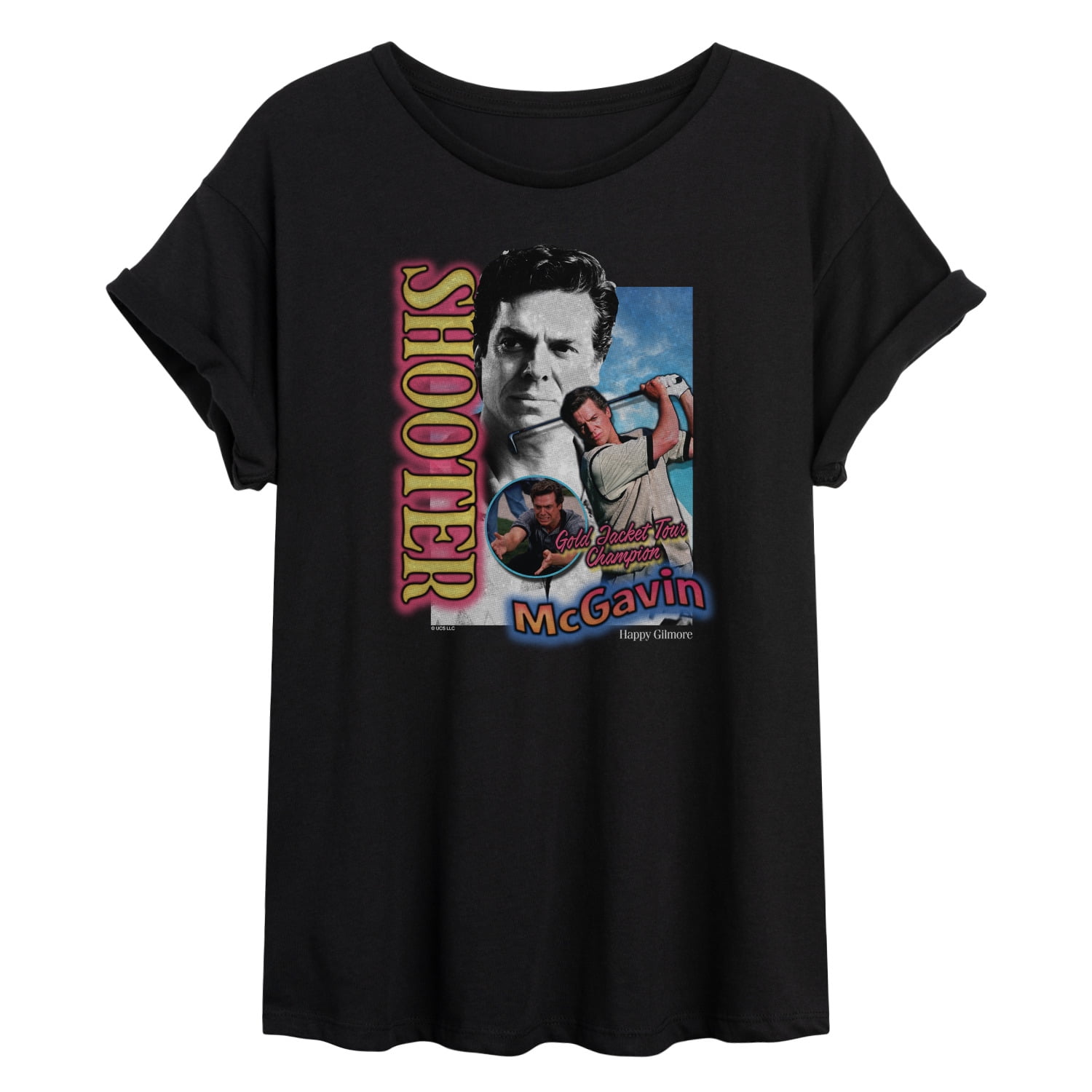 Happy Gilmore - Shooter McGavin - Juniors Oversized Graphic T-Shirt ...