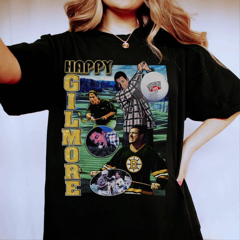 Happy Gilmore TShirt | Adam Sandler Shirt | Happy Gilmore Retro T-Shirt ...