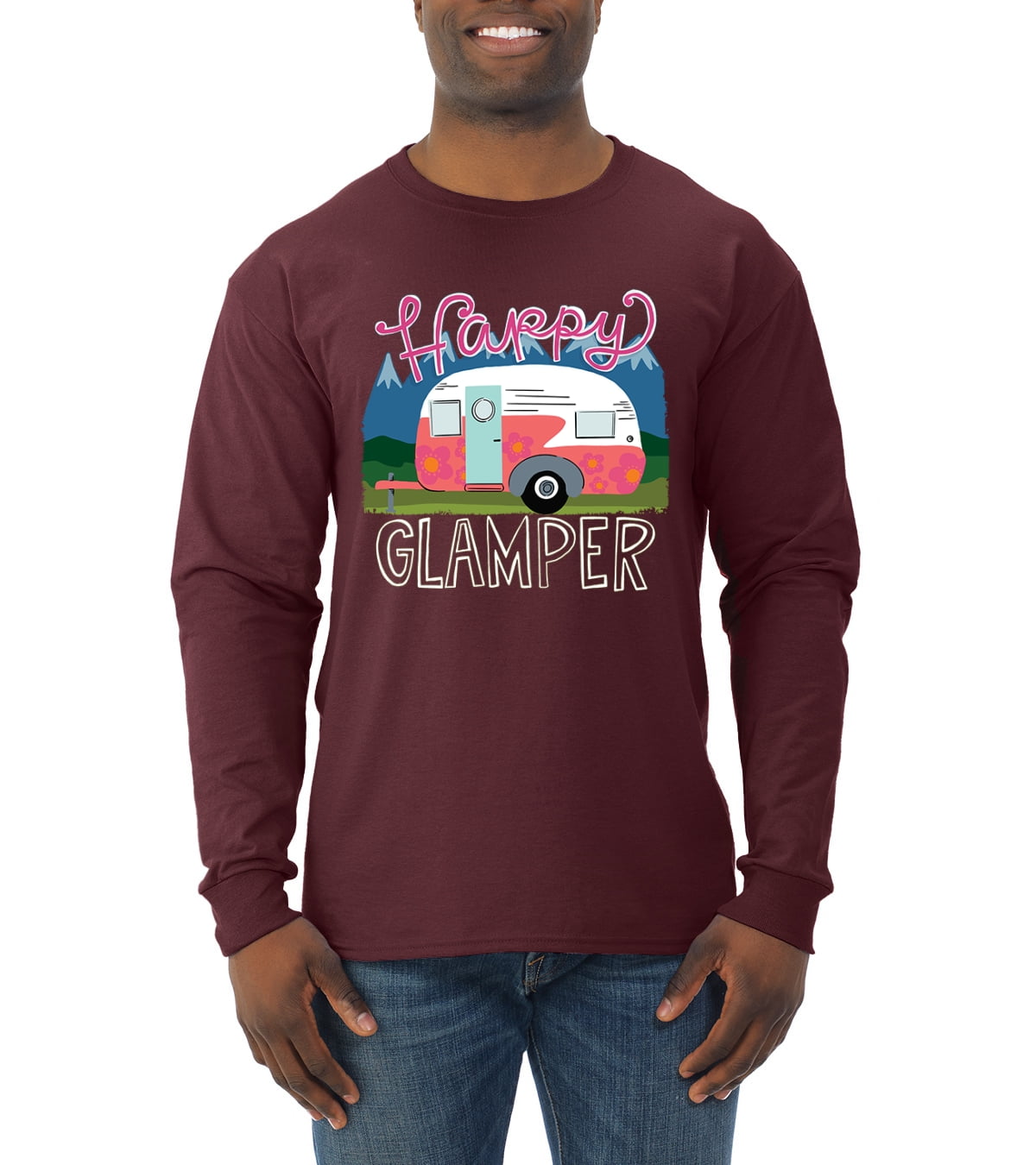 Happy Glamper | Fancy Camping Camper Van Caravan | Nature Lover Mens ...
