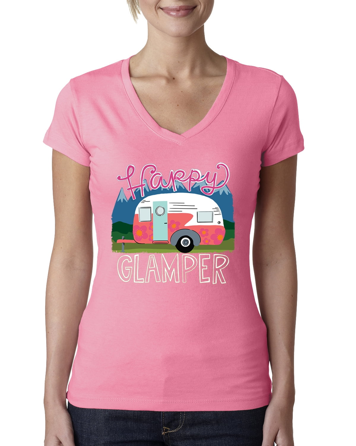 Happy Glamper | Fancy Camping Camper Van Caravan | Nature Lover Womens ...