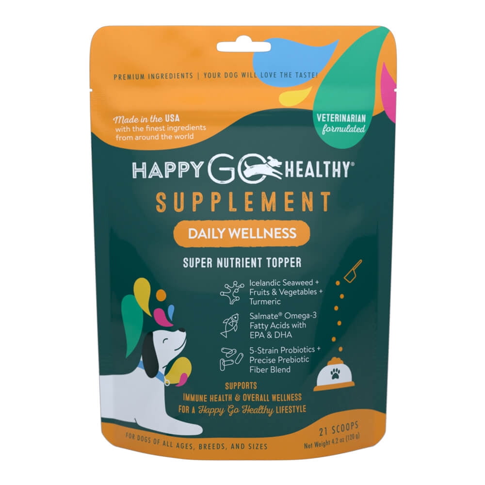 Happy Go Healthy Daily Wellness Supplements for Dogs | Probiotic ...
