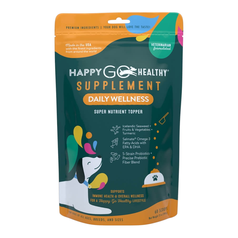 Happy Go Healthy Daily Wellness Supplements for Dogs | Probiotic ...