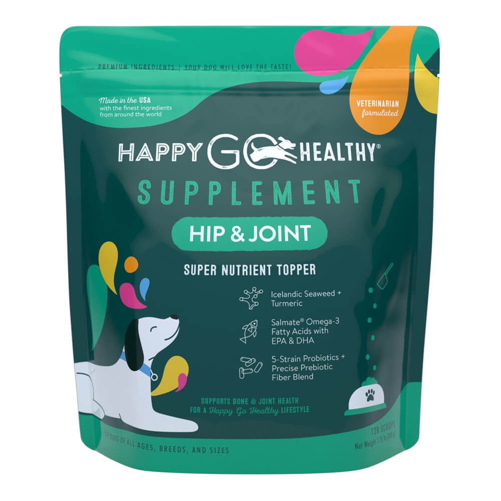 Happy Go Healthy Hip & Joint Supplements for Dogs | Probiotic ...