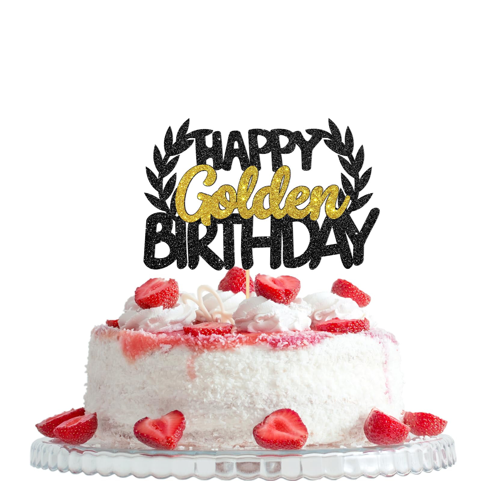 Happy Golden Birthday Cake Topper, Golden Birthday H2FSDCake ...