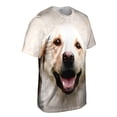 Happy Golden Labrador Dog Face Mens T-Shirt All Over Print - Walmart.com