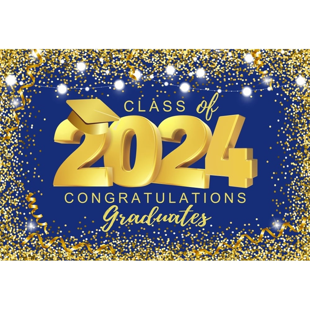 Happy Graduation Backdrop for Photo Class of 2024 Congrats Grad Prom ...