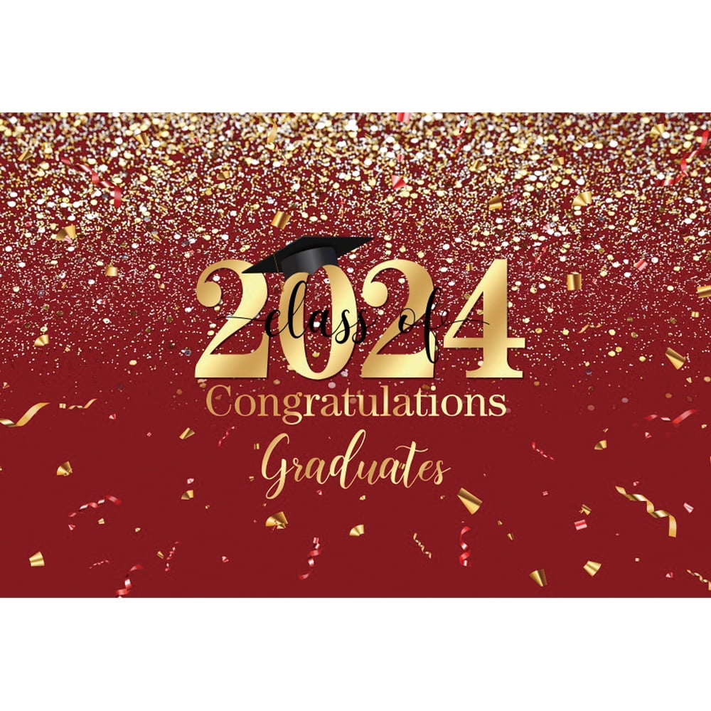 Happy Graduation Backdrop for Photo Class of 2024 Congrats Grad Prom ...