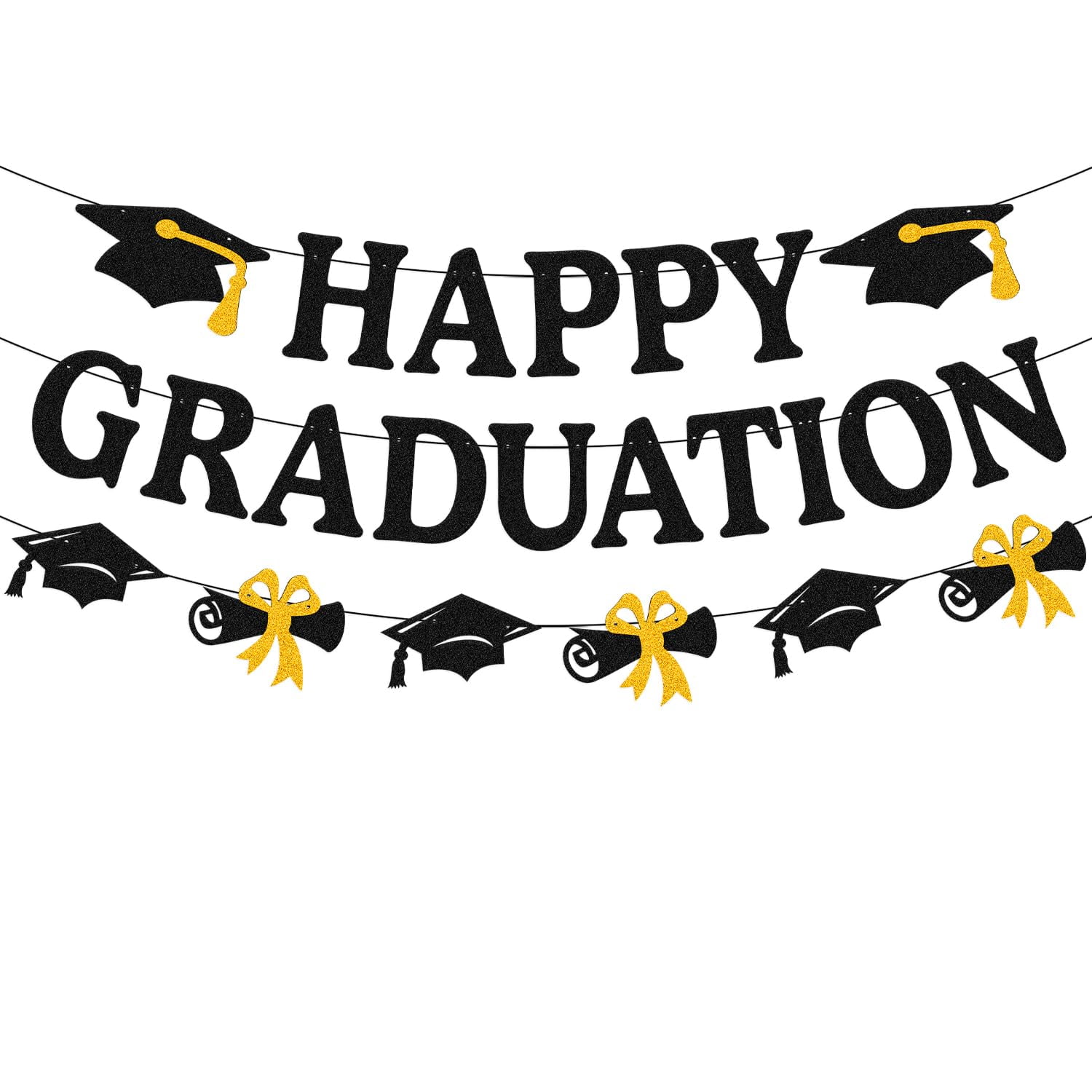 Happy Graduation Banner - Congrats Grad Class of 2025 Party Decoration ...