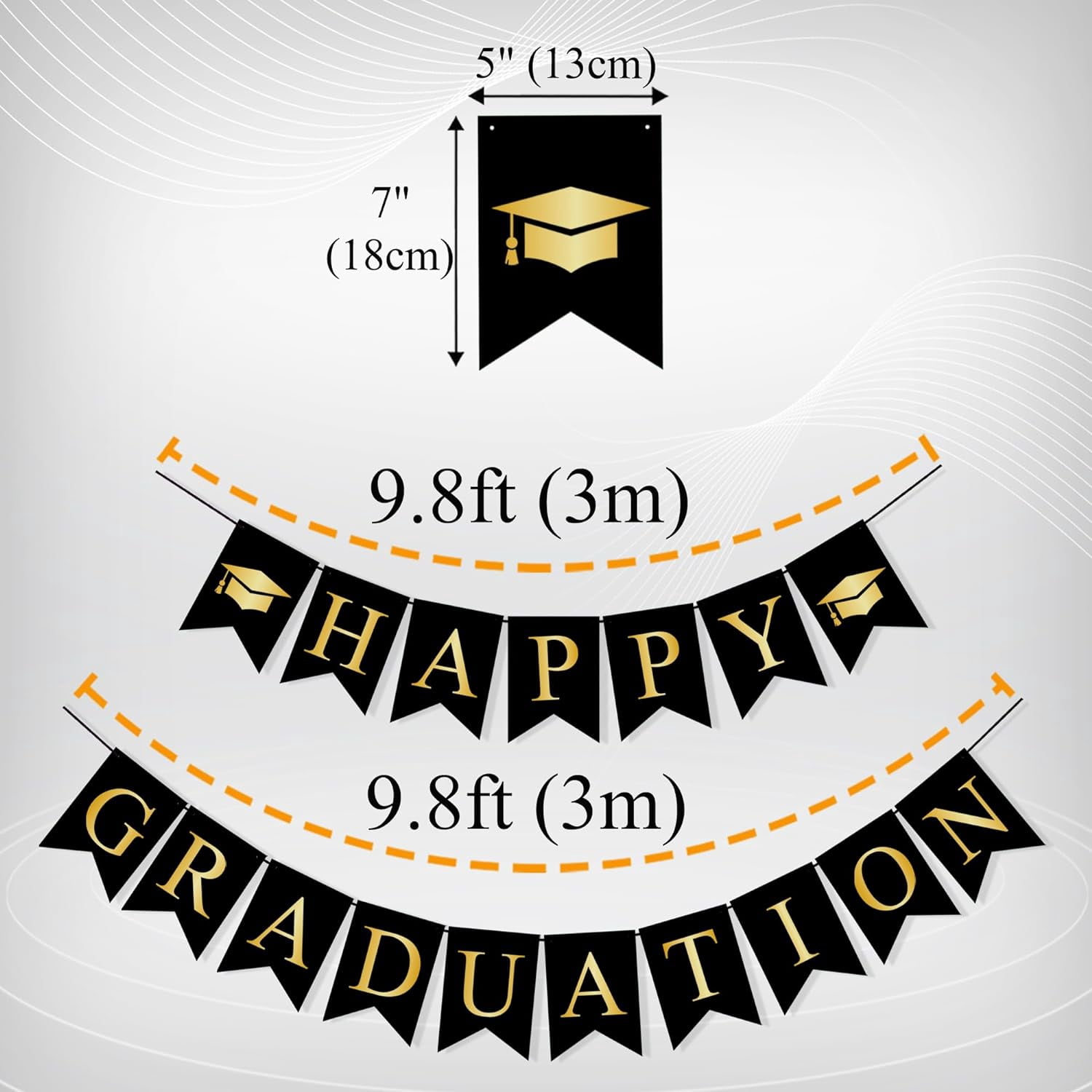 Happy Graduation Banner For College High School 2024 Graduation ...