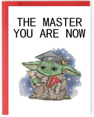 Happy Graduation Card for Master, Funny Congratulations Gift Ideas for ...