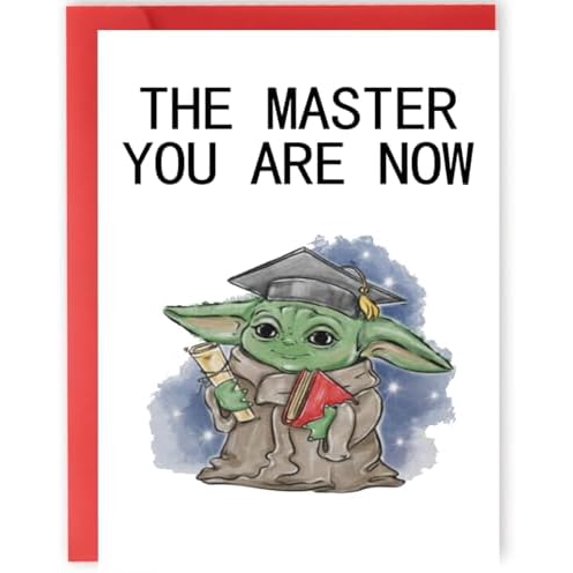 Happy Graduation Card for Master, Funny Congratulations Gift Ideas for ...