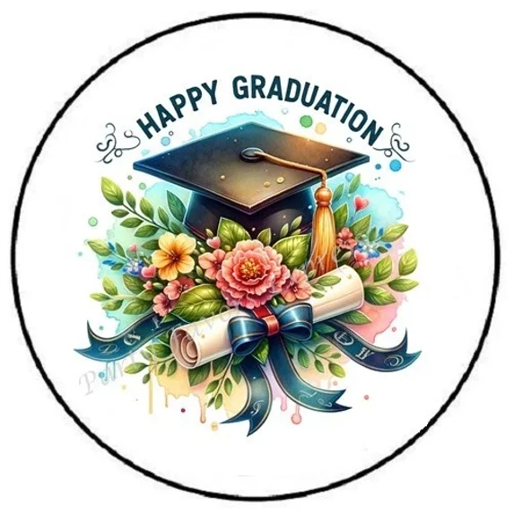 Happy Graduation Stickers Party Favors Phone Decal Water Bottle ...