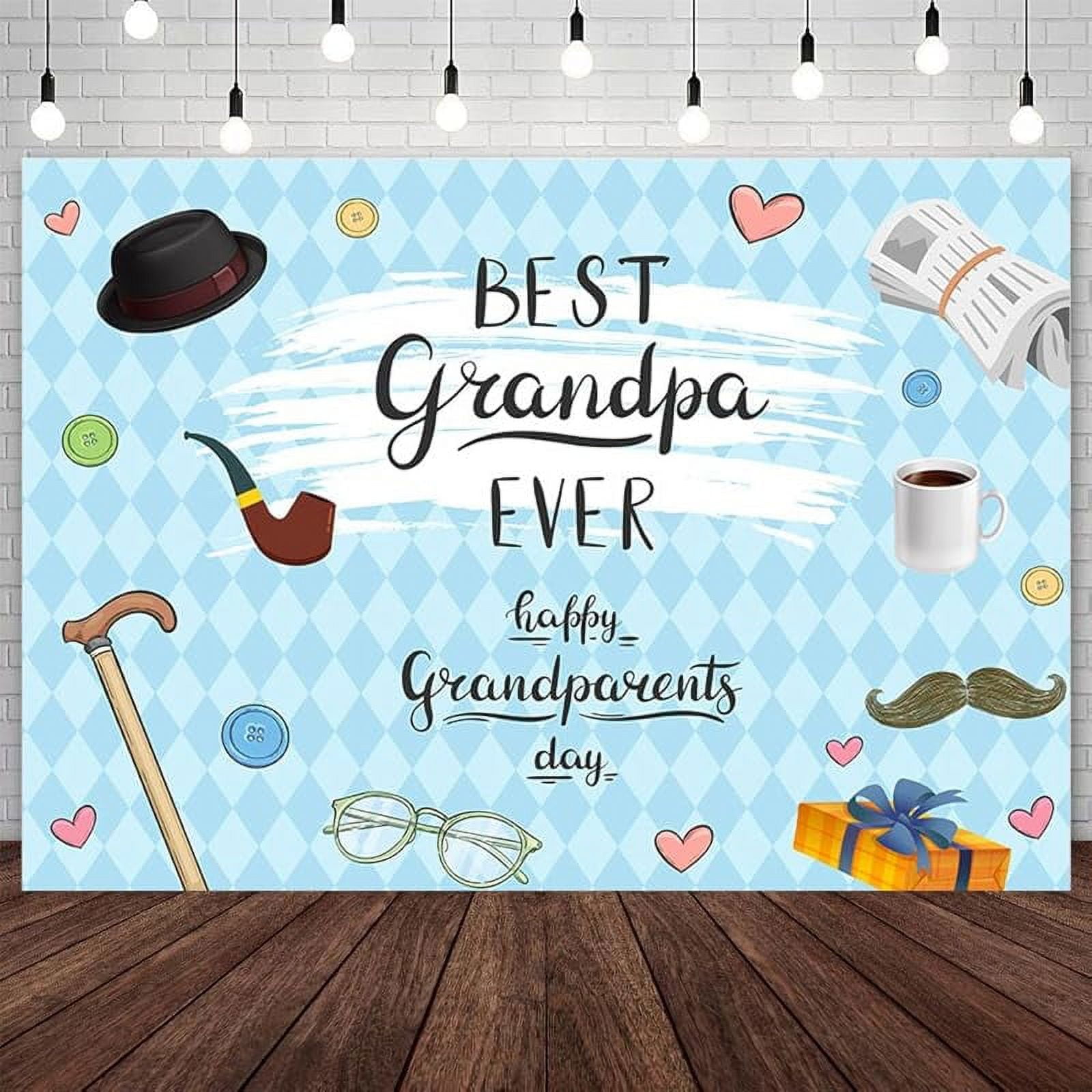 Happy Grandparents Day Backdrop Best Grandpa Ever Photography ...