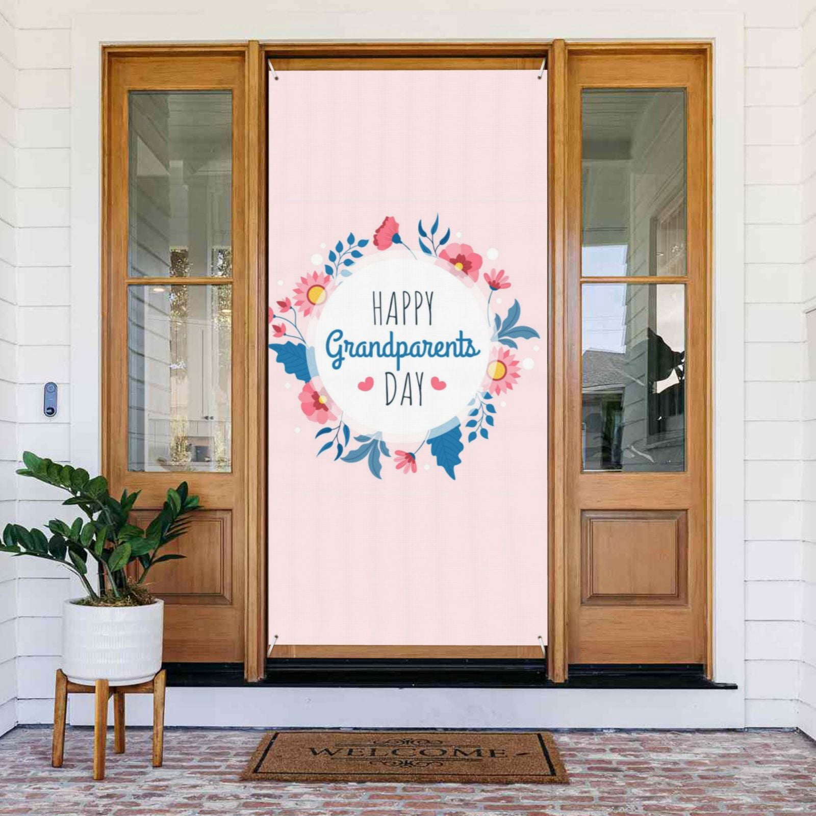 Happy Grandparents Day Door Cover Decoration Backdrop Banner Porch Sign ...