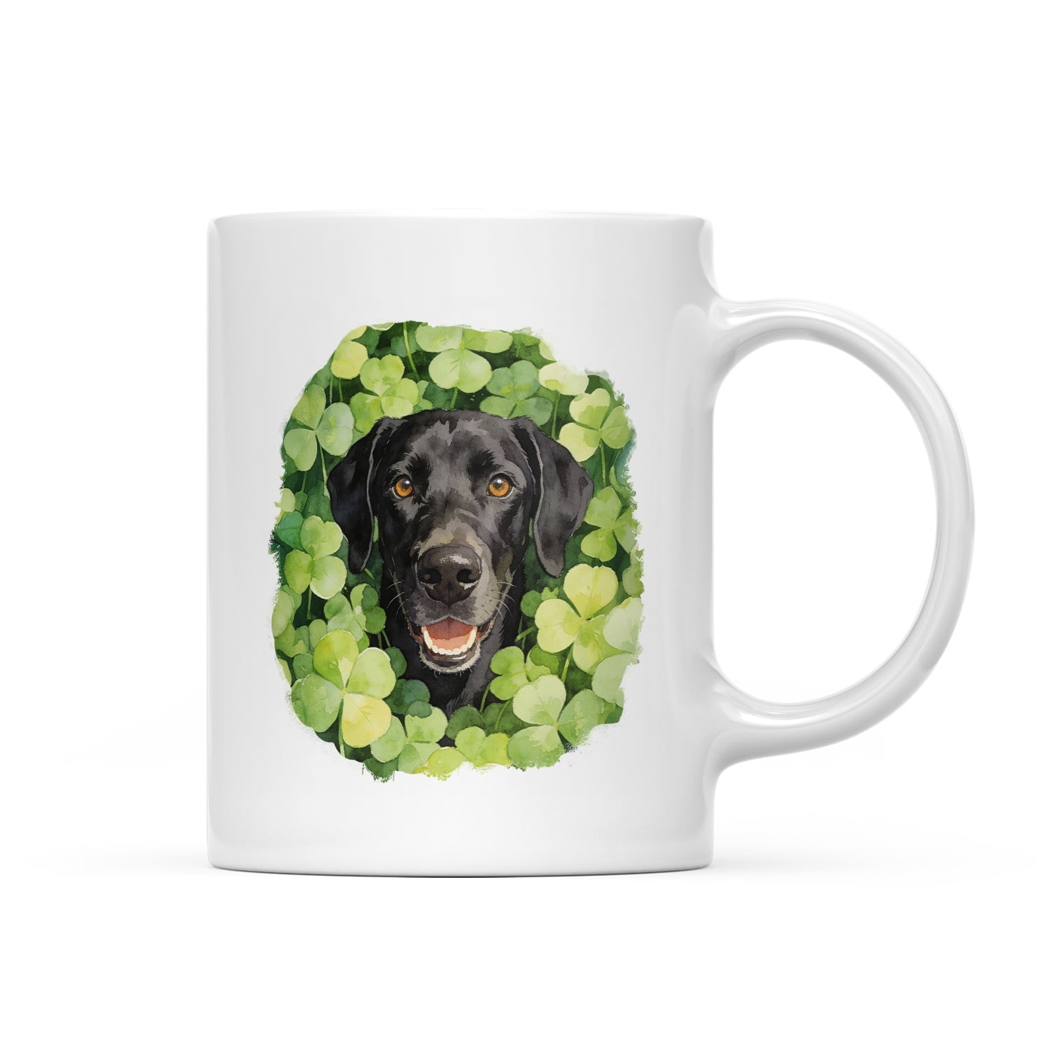 Happy Great Dane Welcome St Patrick's Day Lucky Shamrocks Clover Mug ...