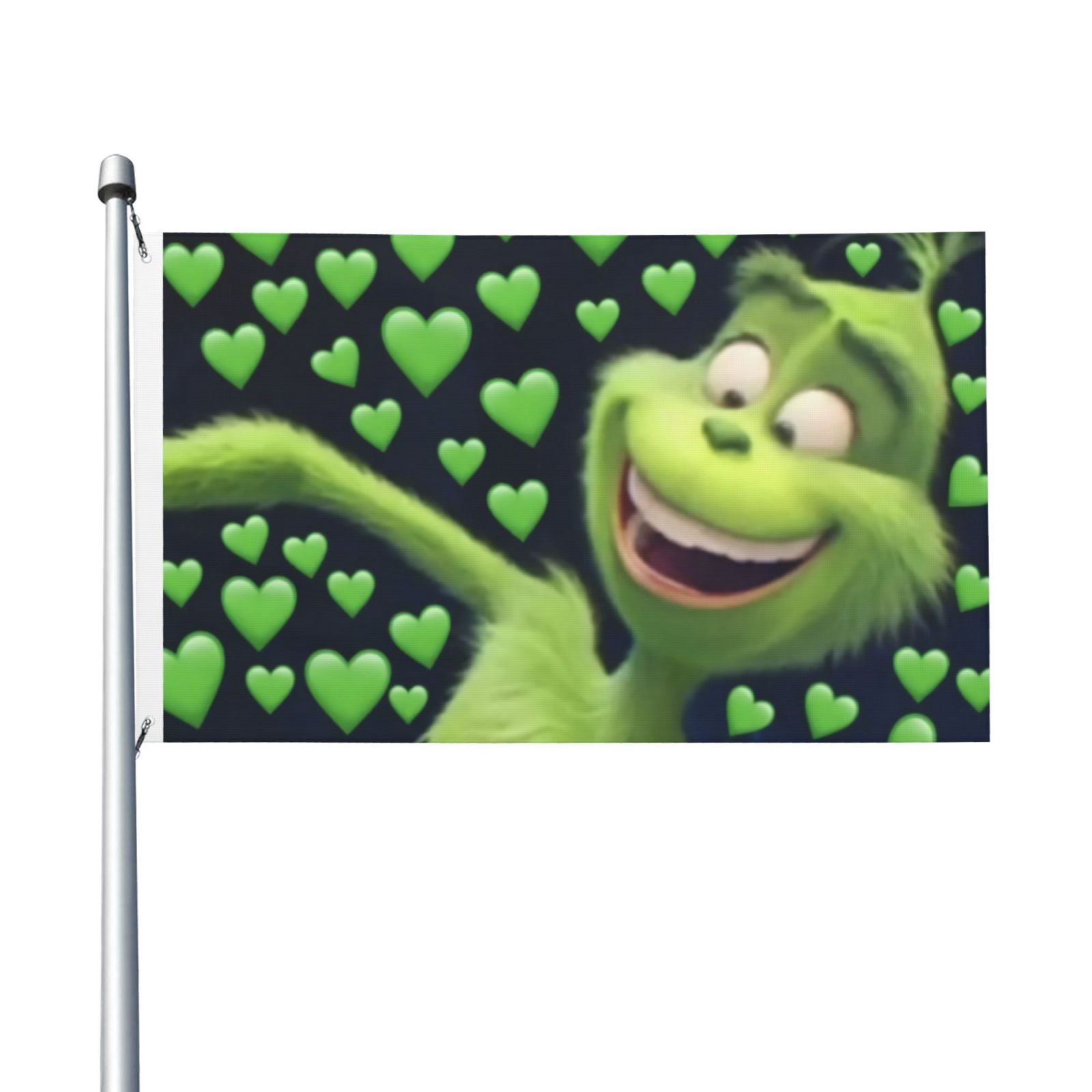 Happy Grinch 3x5ft Face Flag Fade Proof Holiday Fall Flag Outdoor ...