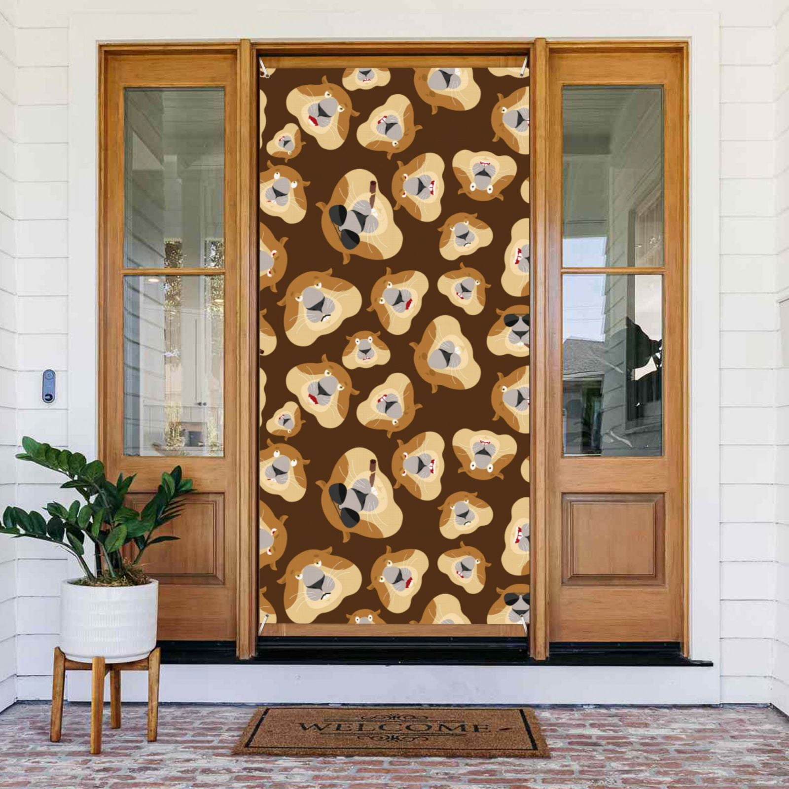 Happy Groundhog Day Door Cover Decoration Backdrop Banner Flag ...
