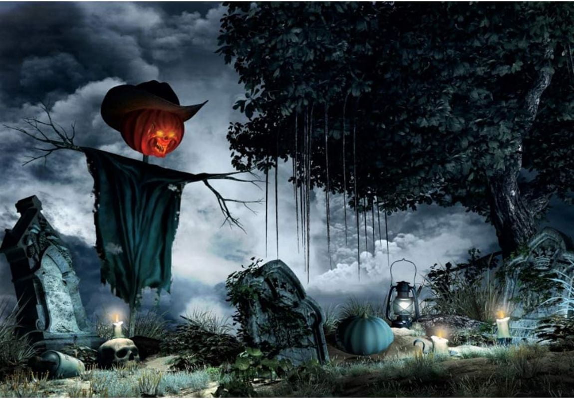 Happy Halloween Backdrop Trick or Treat Horror Bloodiness Photography ...