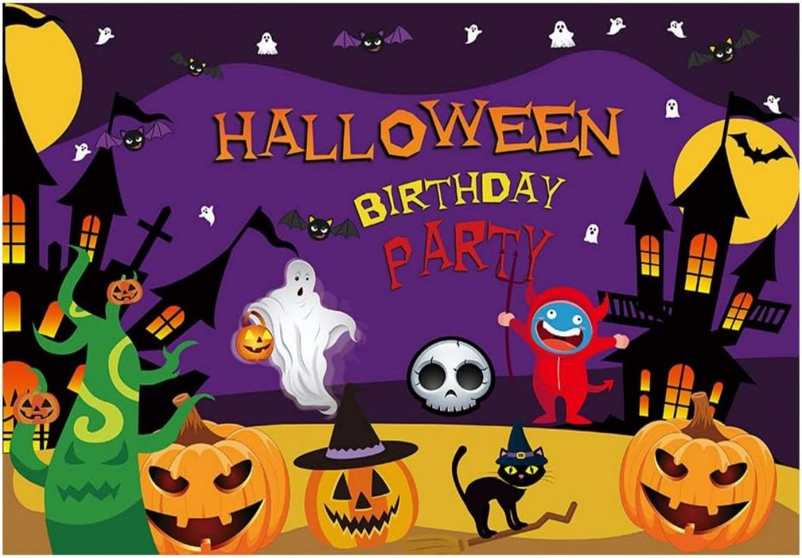 Happy Halloween Backdrop Trick or Treat Horror Bloodiness Photography ...
