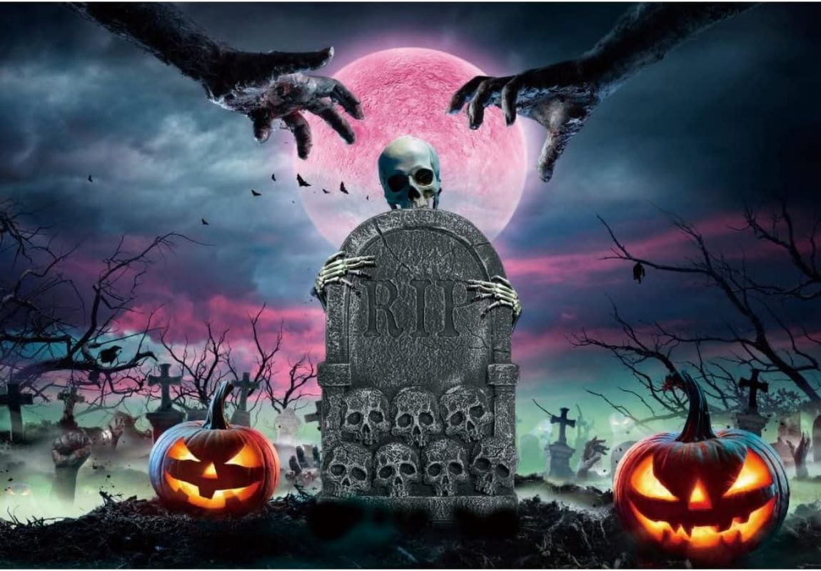Happy Halloween Backdrop Trick or Treat Horror Bloodiness Photography ...