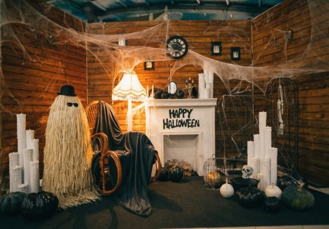 Happy Halloween Backdrop Trick or Treat Horror Bloodiness Photography ...