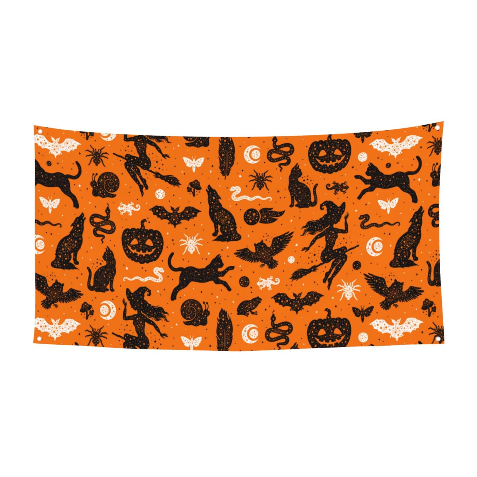 Happy Halloween Banner - Halloween Orange Elements (2) Large Halloween ...