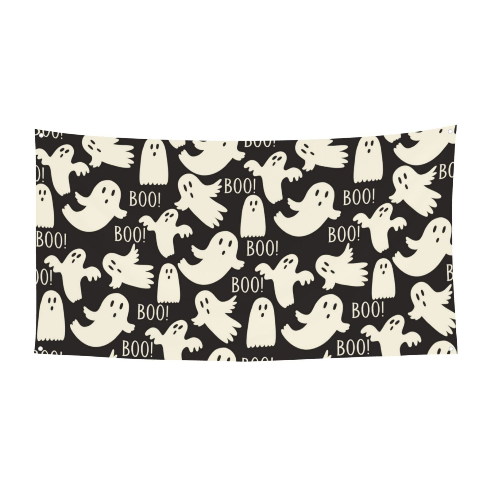 Happy Halloween Banner - ghost_boo_halloween_pattern Large Halloween ...