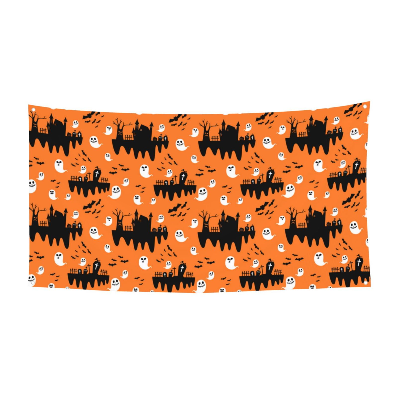 Happy Halloween Banner - halloween white spooky Large Halloween ...