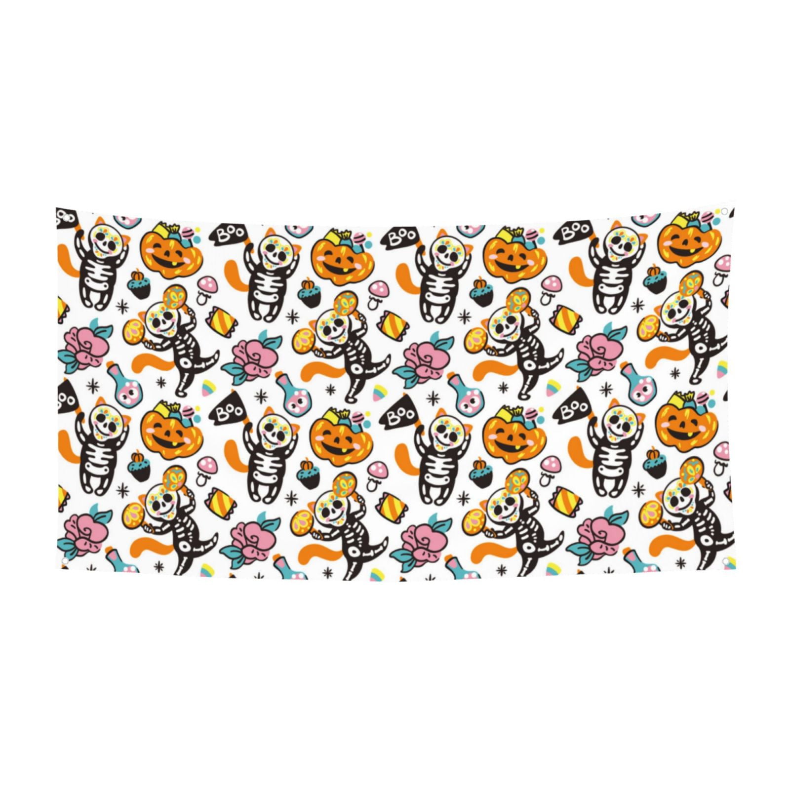 Happy Halloween Banner - skeleton_and_roza Large Halloween Backdrop ...