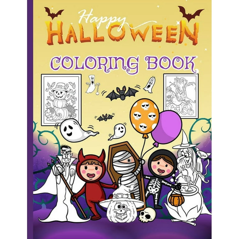 halloween ghosts coloring book pages