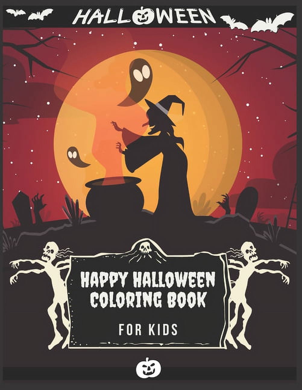 Happy Halloween Coloring Book For kids: (Halloween coloring Book for ...
