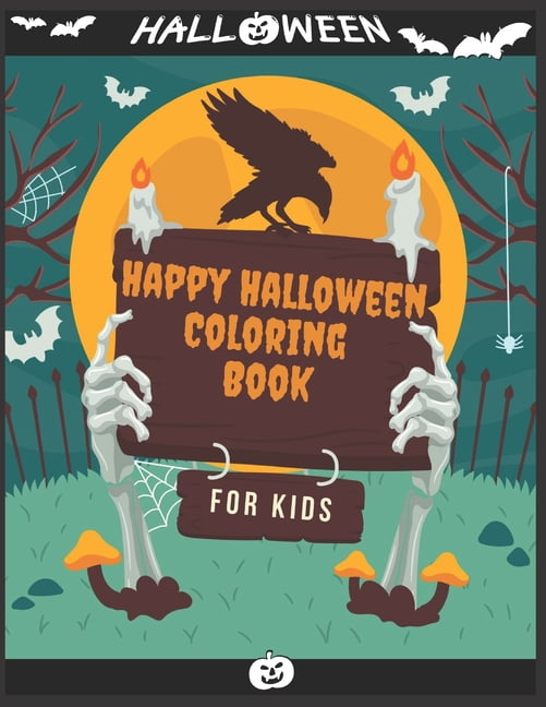 Happy Halloween Coloring Book For kids: (Halloween coloring Book for ...