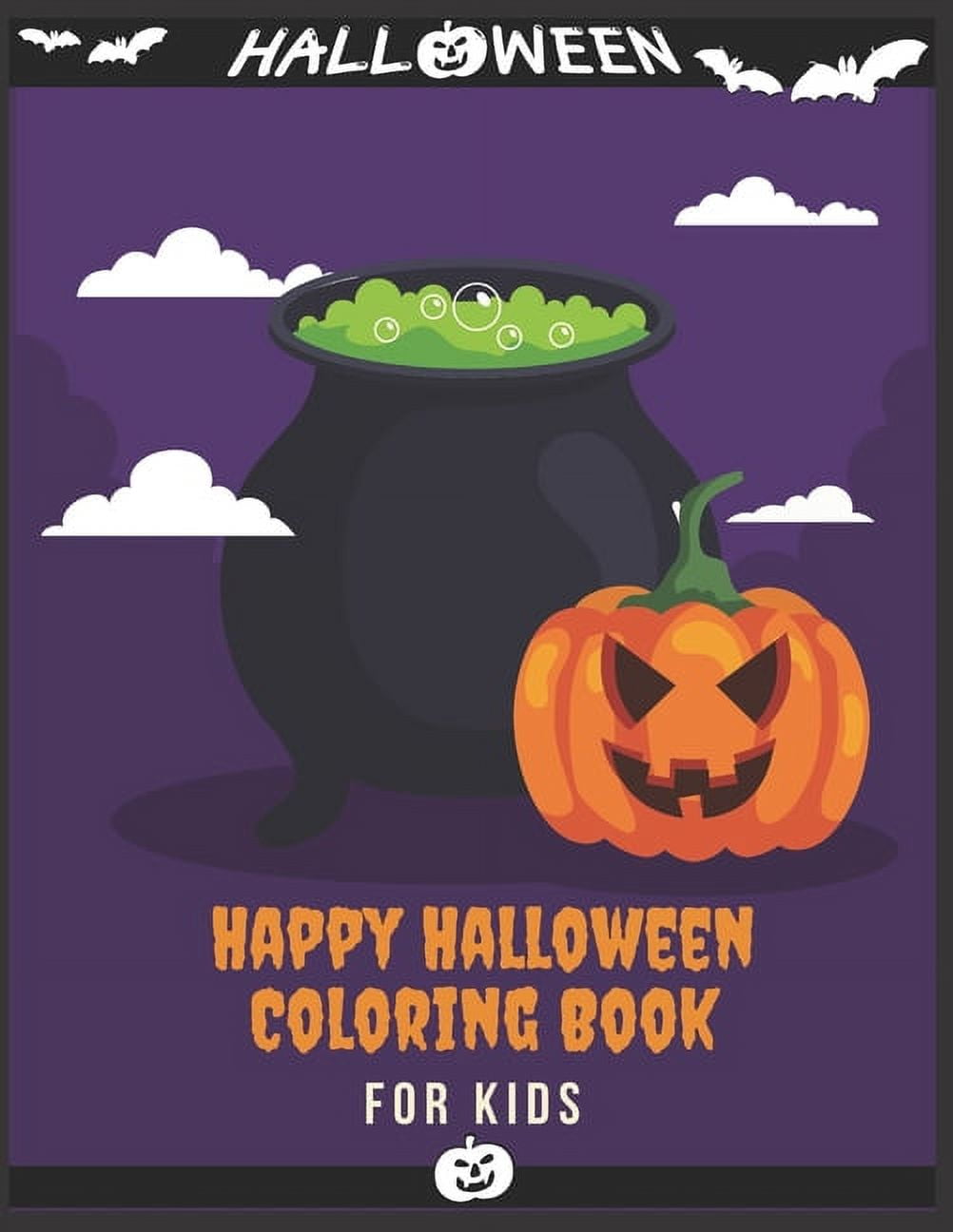 Happy Halloween Coloring Book For kids : (Halloween coloring Book for ...