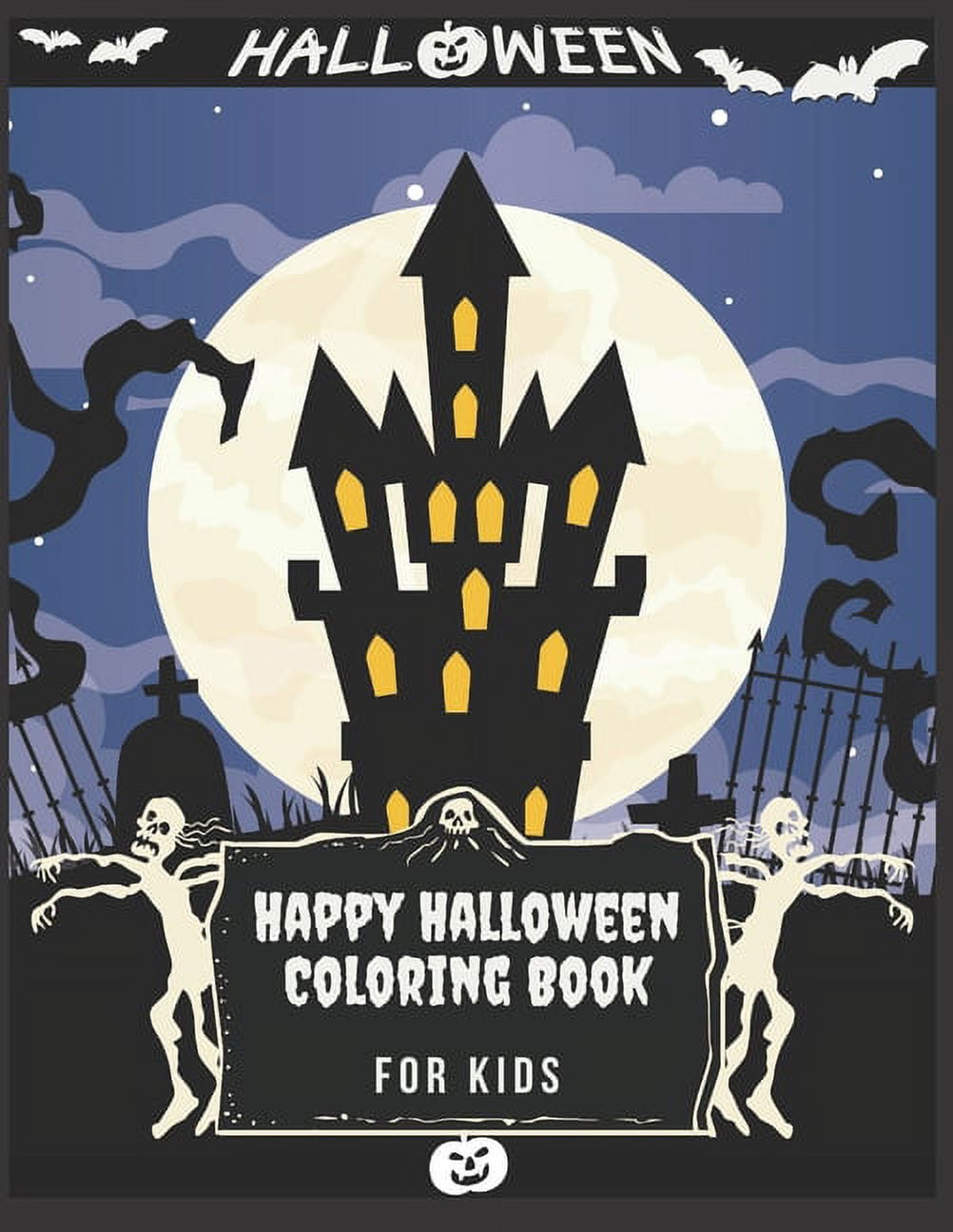 Happy Halloween Coloring Book For kids: (Halloween coloring Book for ...