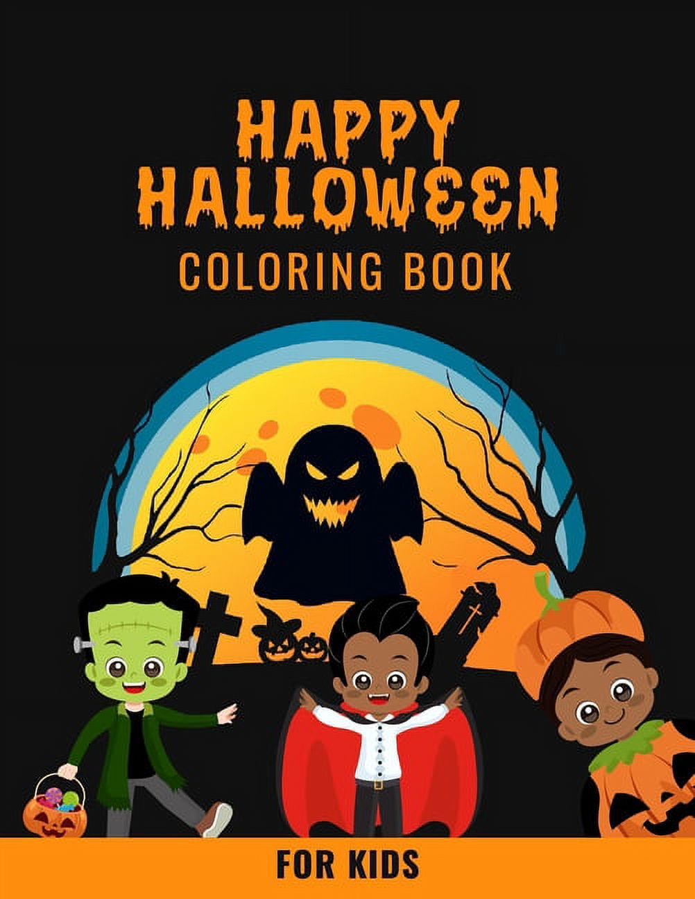 Happy Halloween Coloring Book For Kids: Best Gift For Kids, Children ...
