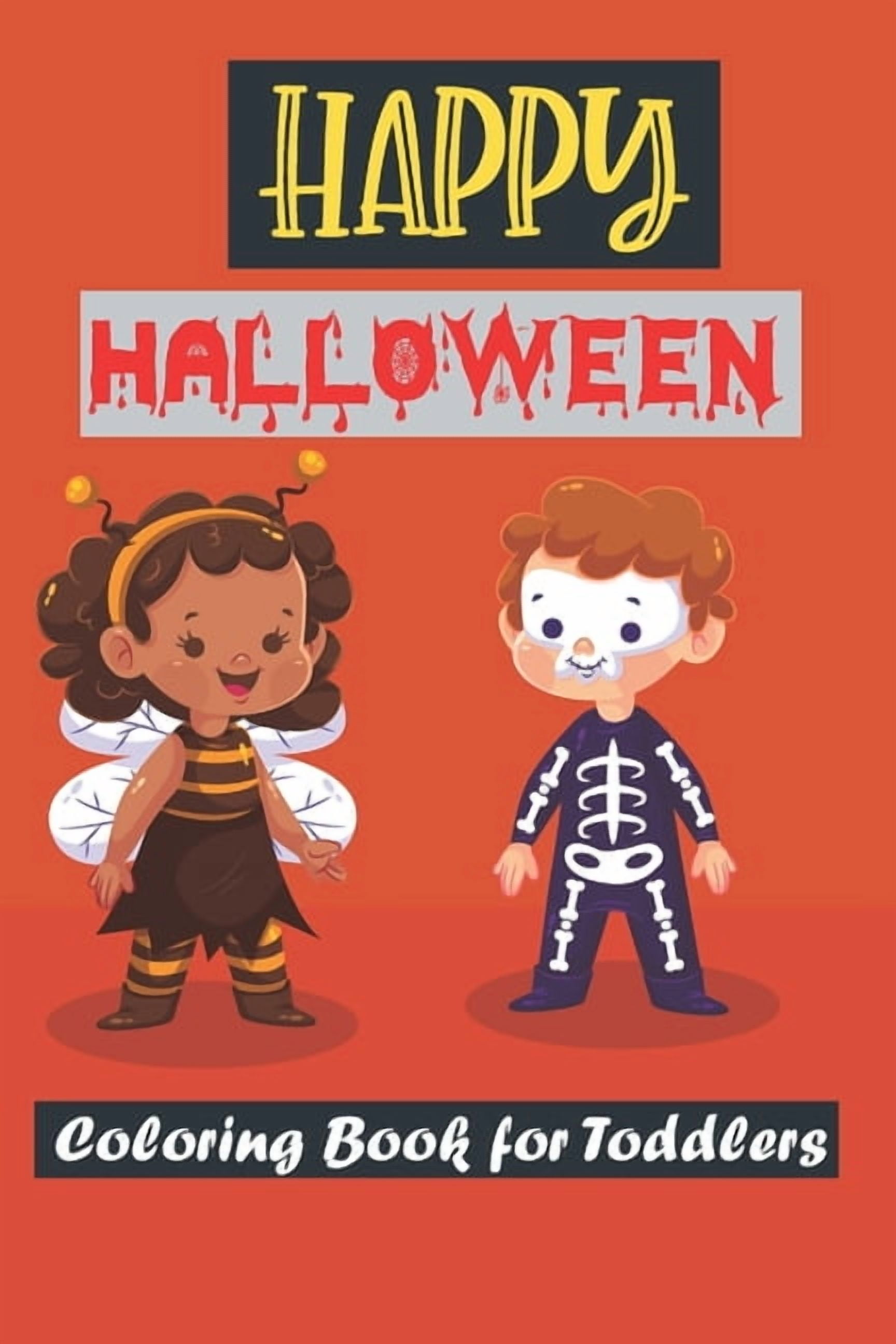 Happy Halloween Coloring Book for Toddlers : Spooky Coloring Book for ...