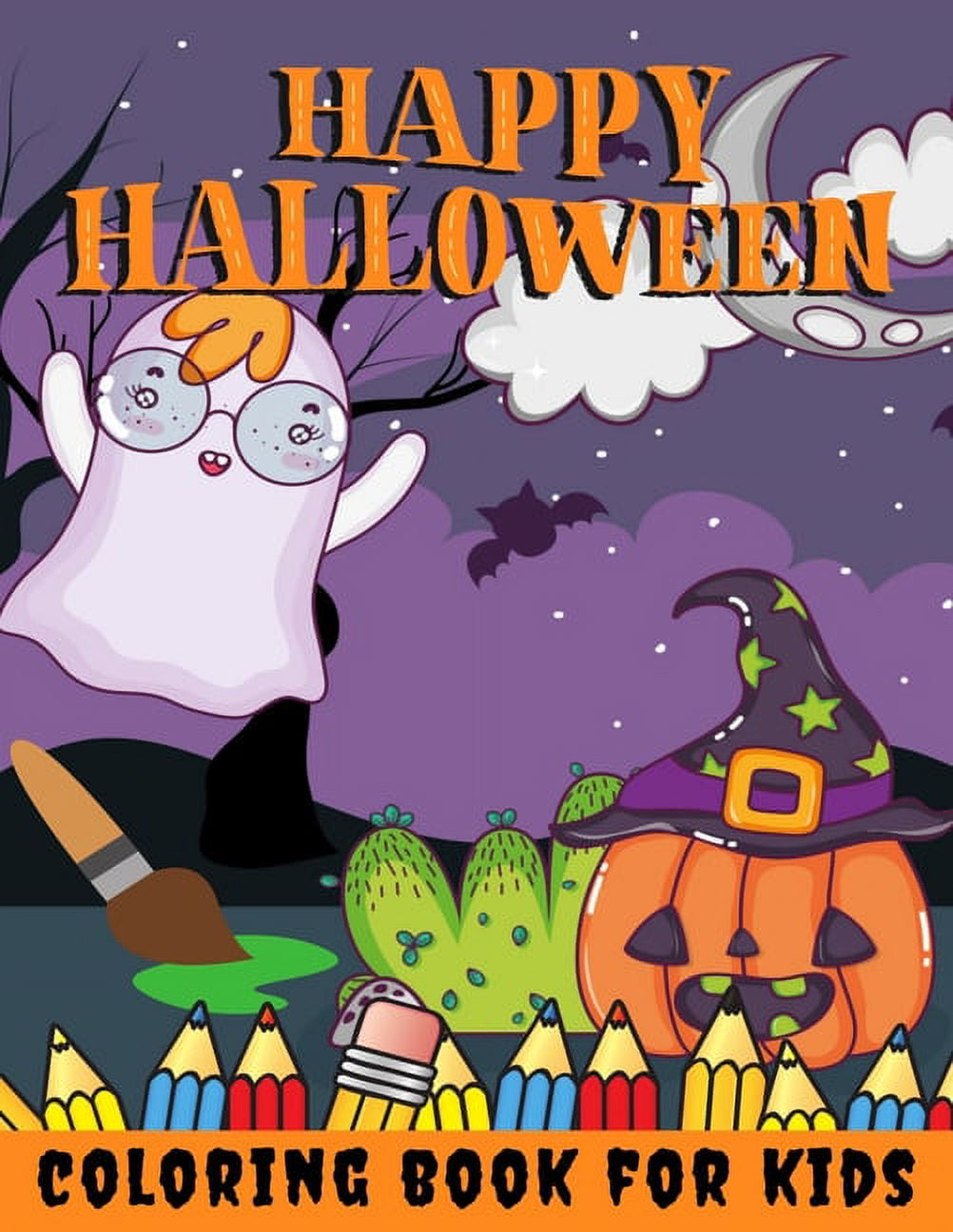 Happy Halloween Coloring Book for kids: Halloween Books for Kids: A Fun ...