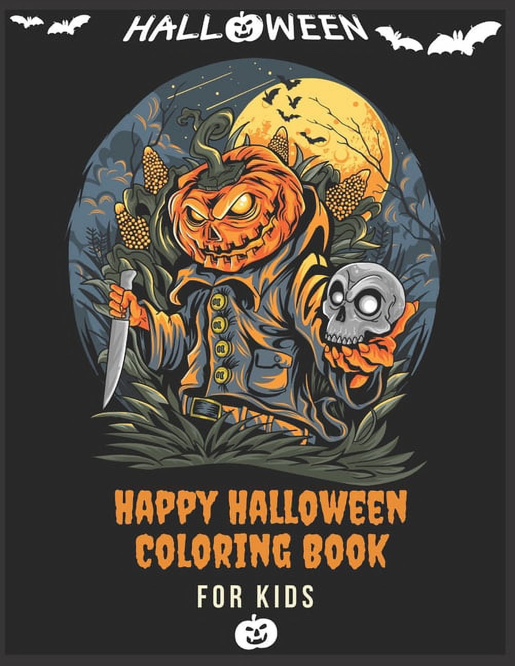Happy Halloween Coloring Book For kids: (Halloween coloring Book for ...
